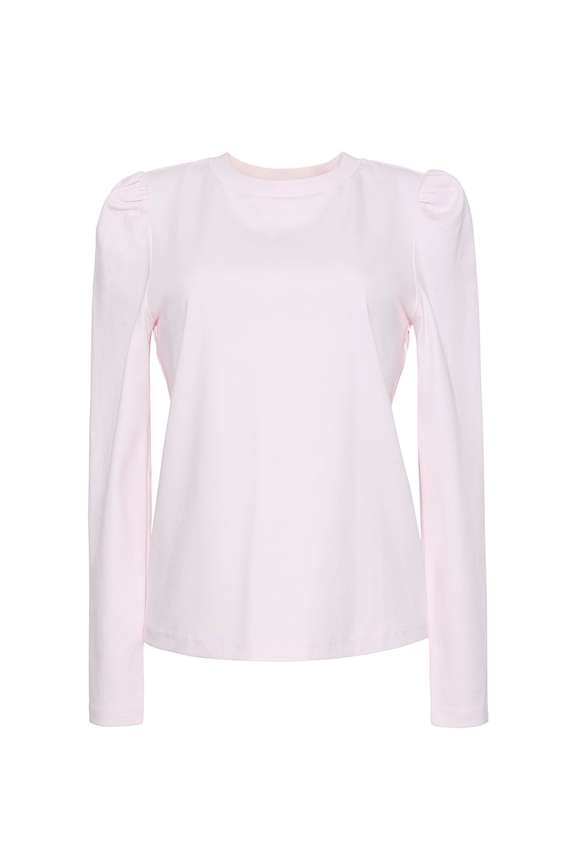 The Maren Puff Sleeve Shirt in Pale Pink | Burgess Collection – Burgess ...